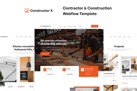 Constructor X - Construction Webflow Template | BRIX Templates - Webflow